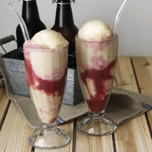 Raw Vegan Kombucha Banana Ice Cream Float